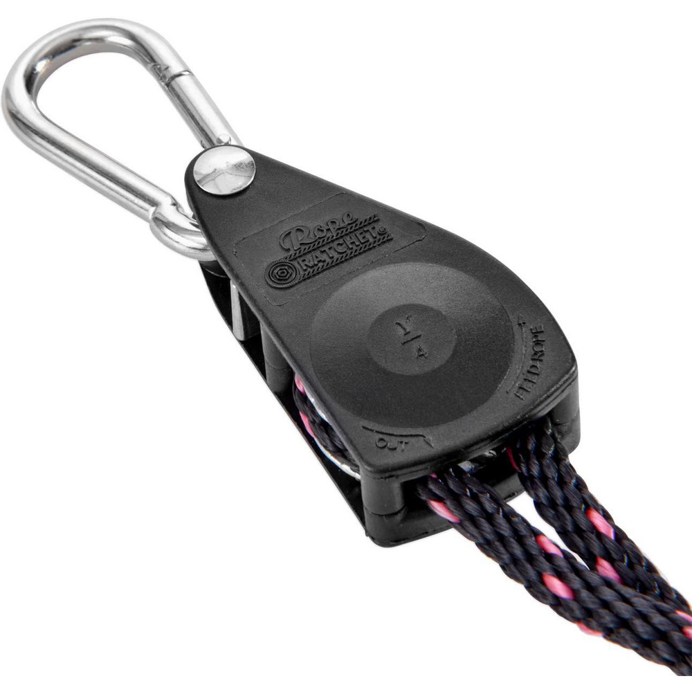 Rope Ratchet - Ratchet Rope Tie Down Kit: 150 lb Limit, 8' OAL, 1/4 ...