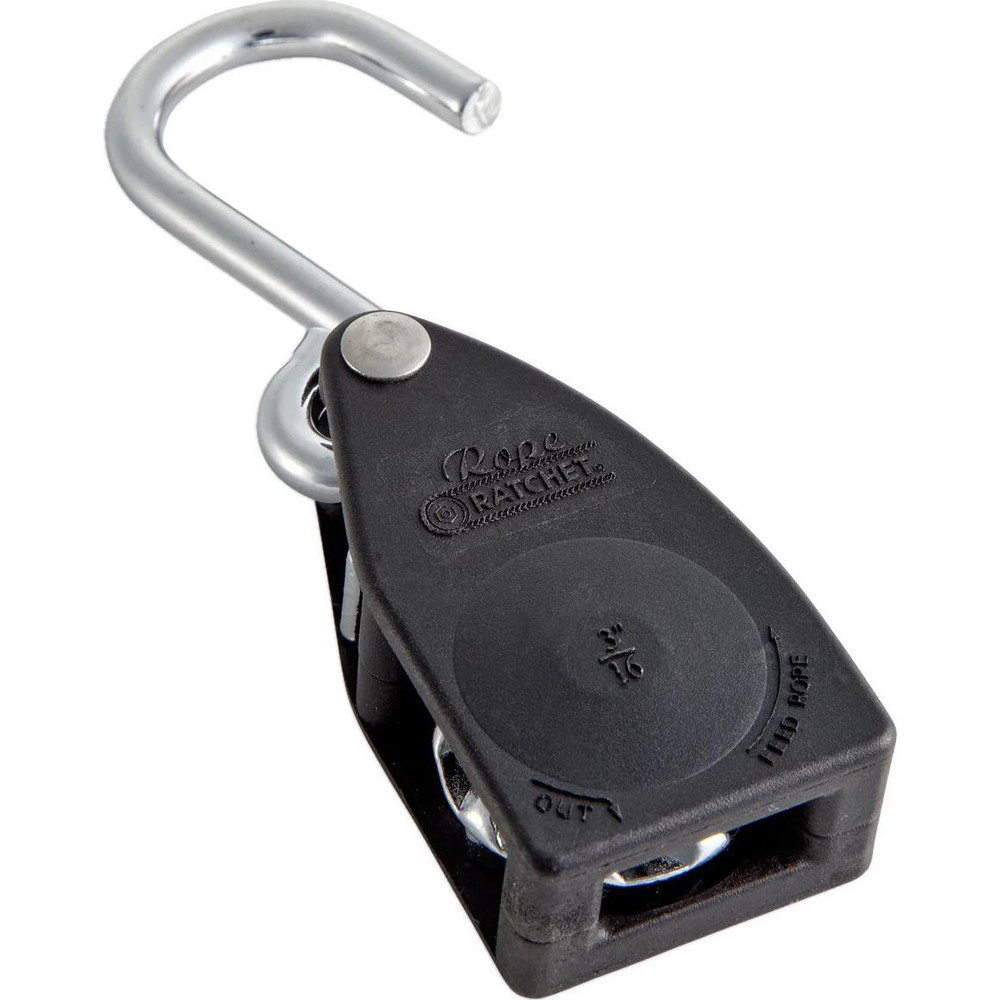 Rope Ratchet - Ratchet Rope Tie Down Kit: 110 lb Limit, 8' OAL, 3/16 ...