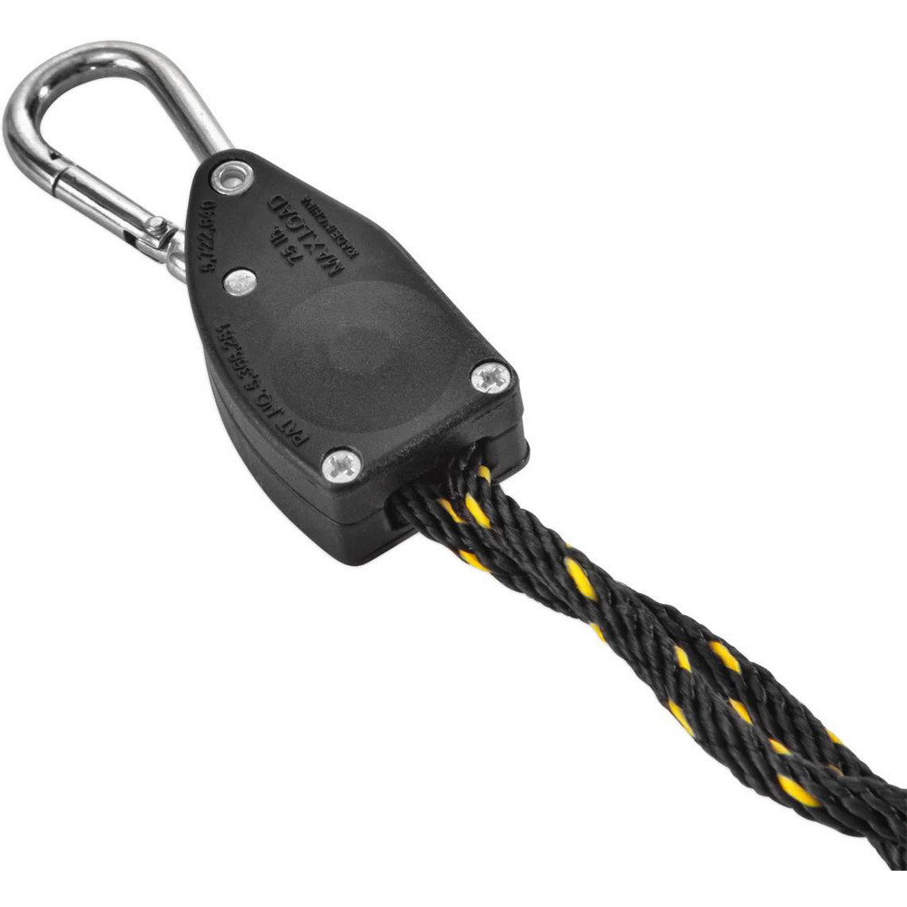 Rope Ratchet - Ratchet Rope Tie Down Kit: 75 lb Limit, 6' OAL, 1/8 ...