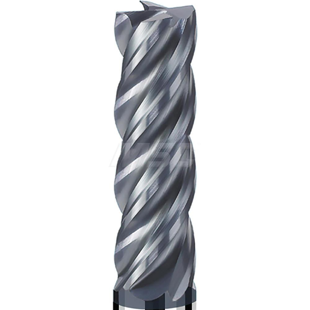 Fraisa - Square End Mill: 12.00 mm Dia, 44.00 mm LOC, 4 Flute, Solid ...