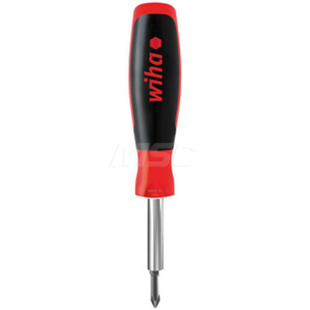 Wiha - Bit Screwdrivers: Type: 6 in 1 Multi-Driver; Tip Type: 1/4 in ...