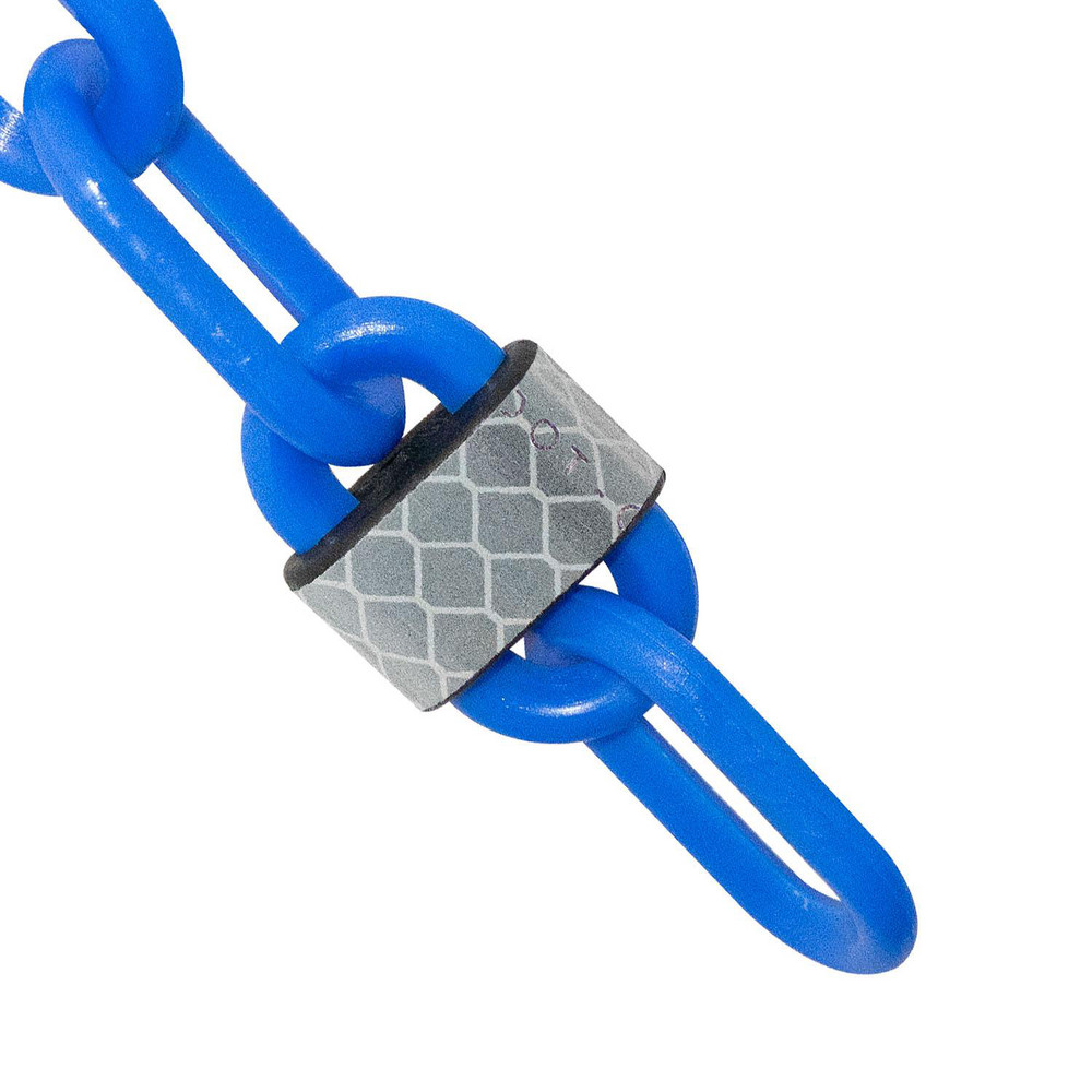 Mr. Chain - Safety Barrier Chain: Plastic, Blue, 100' Long, 2" Wide ...