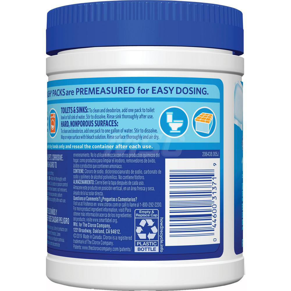 Clorox - Bleach: Form: Solid; Container Type: Packet; Container Size ...