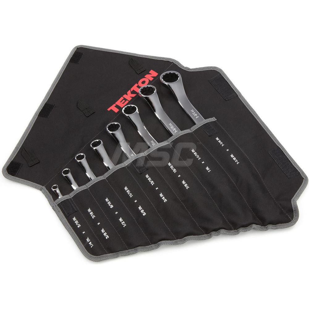Tekton - Offset Box End Wrench Set: 8 Pc, 1/4 in - 1-1/4 in Wrench ...