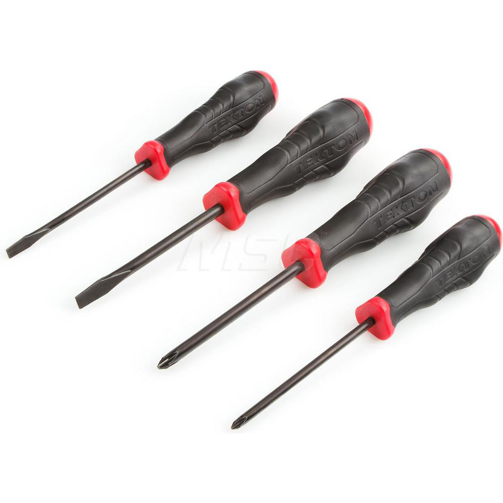 Tekton - Phillips & Slotted Screwdriver Set: 4 Pc | MSC Direct