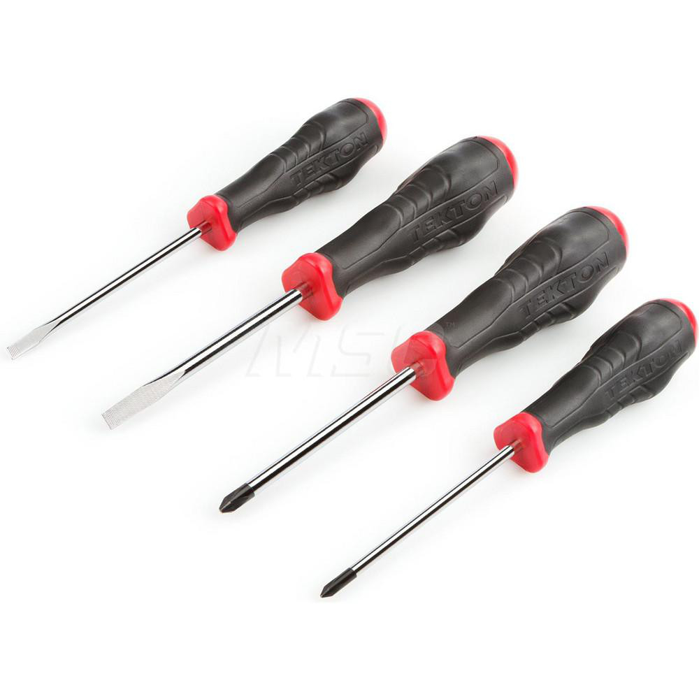Tekton - Phillips & Slotted Screwdriver Set: 4 Pc | MSC Direct
