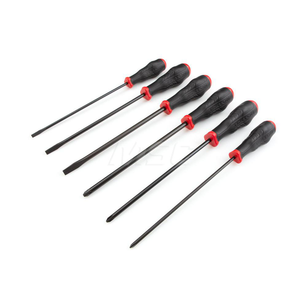 Tekton - Phillips & Slotted Screwdriver Set: 6 Pc, Black Oxide | MSC Direct