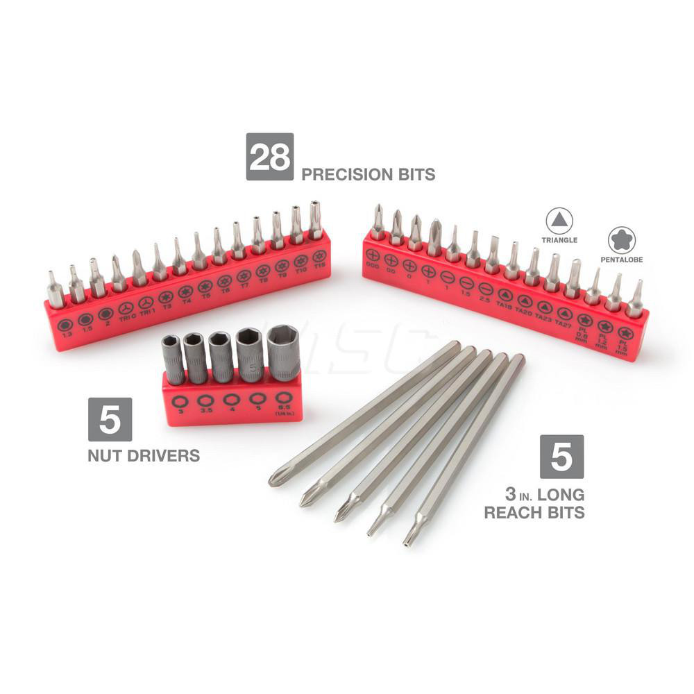 Tekton - Everybit Tech Rescue Insert Bit Kit (46-Piece) | MSC Direct