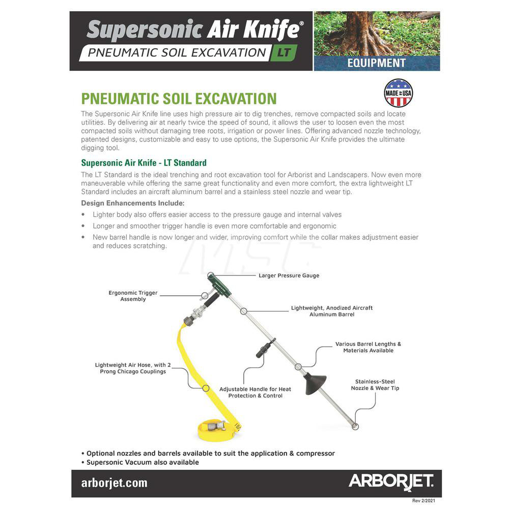Arborjet - Supersonic Air Knife - LT Standard Kit | MSC Direct