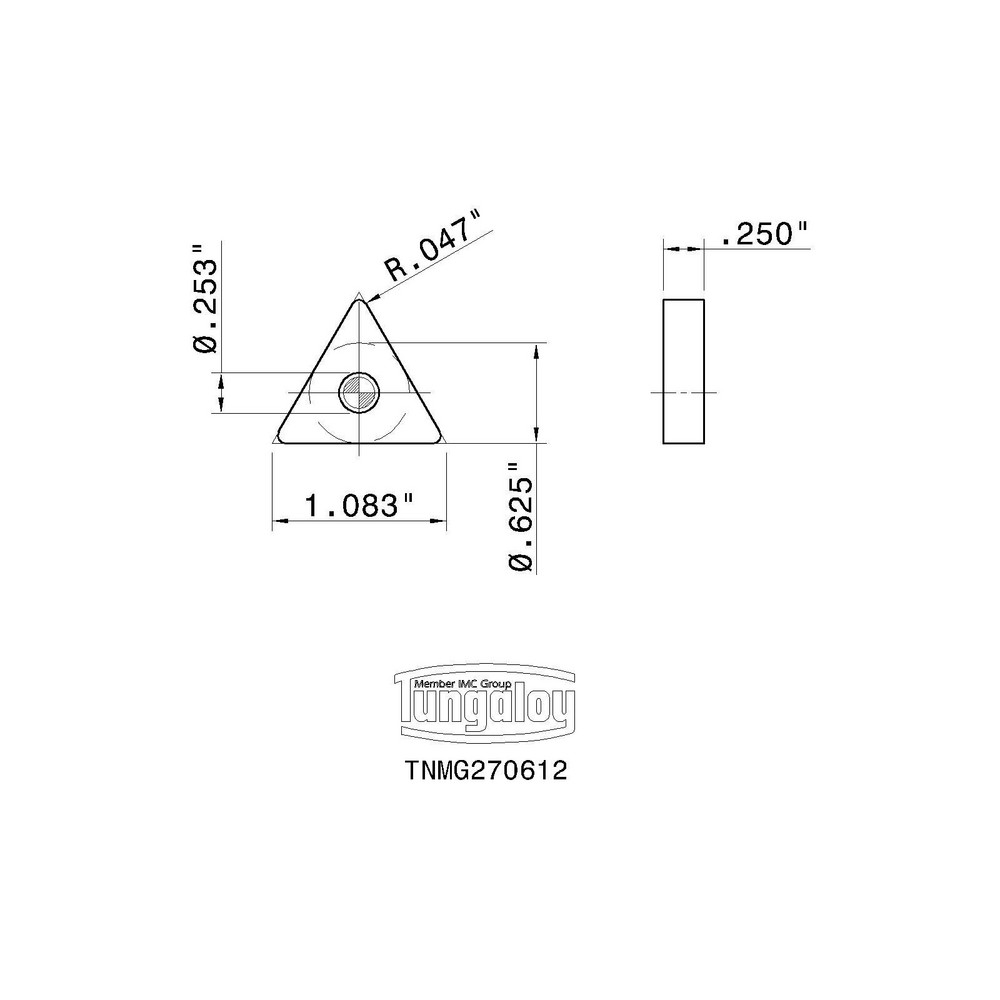 Tungaloy - Turning Insert: TNMG 543 T9225, Carbide | MSC Direct