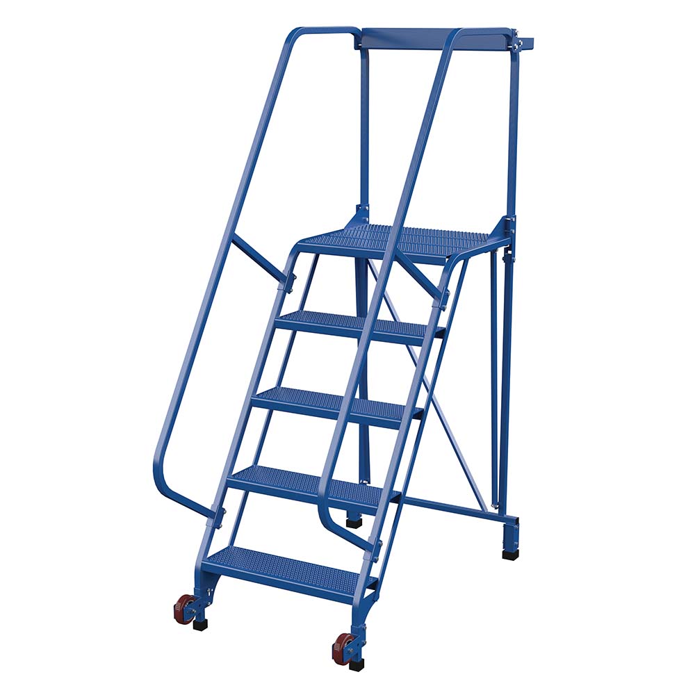 Vestil - Steel Tilt & Roll Rolling Ladder: Type Type IA, 50" Platform ...