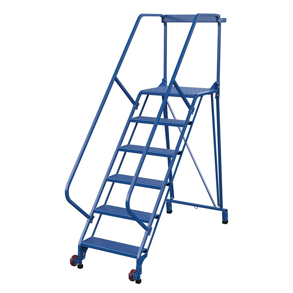 Vestil - Steel Tilt & Roll Rolling Ladder: Type Type IA, 60" Platform ...