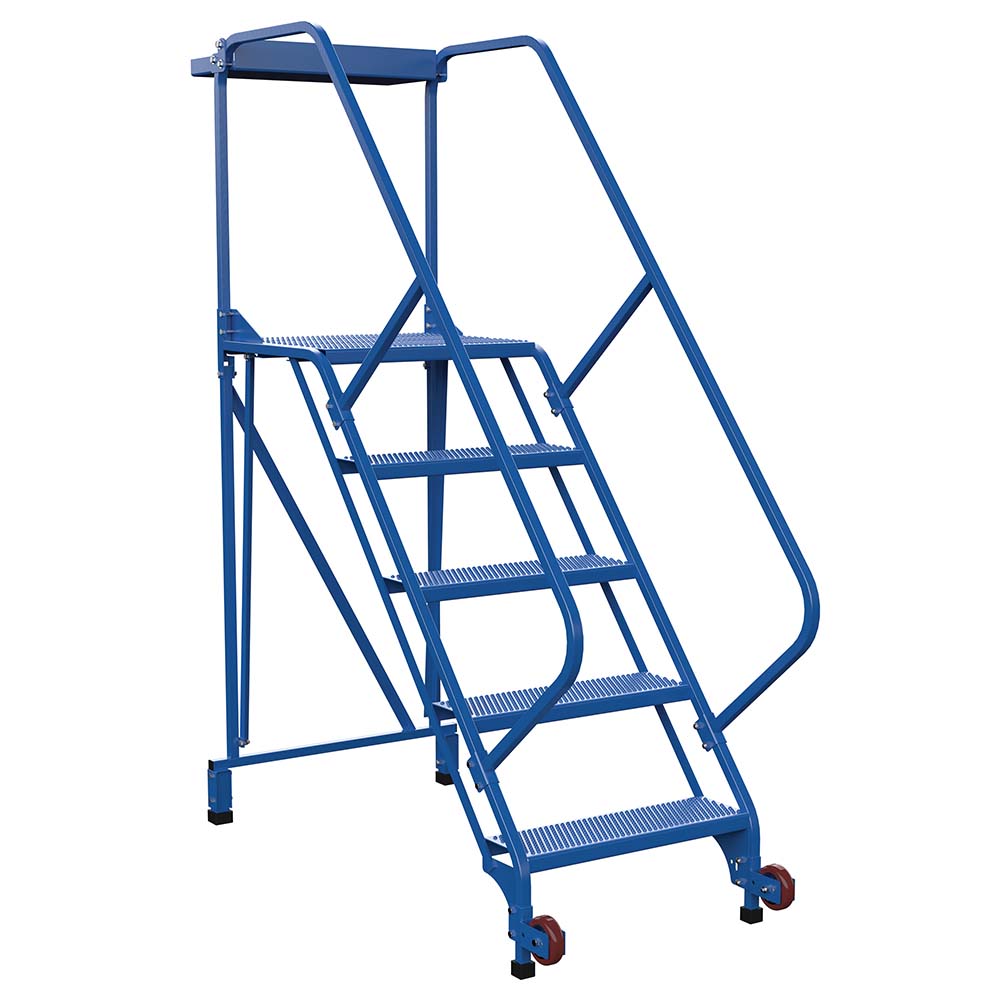 Vestil - Steel Tilt & Roll Rolling Ladder: Type Type IA, 50" Platform ...