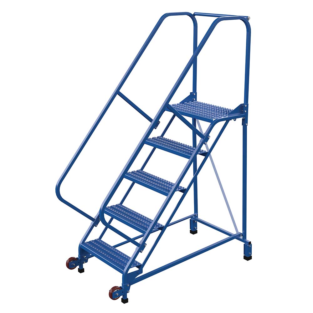 Vestil - Steel Tilt & Roll Rolling Ladder: Type Type IA, 50" Platform ...