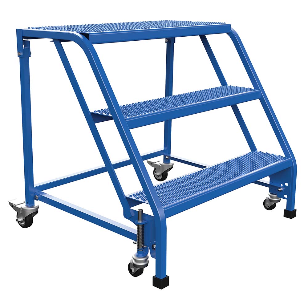 Vestil - Steel Rolling Ladder: Type Type IA, 30" Platform, 3 Step | MSC ...