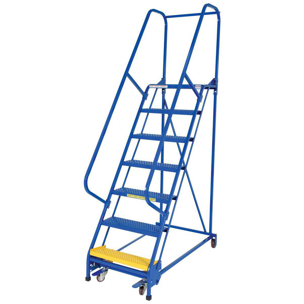 Vestil - Steel Rolling Ladder: Type Type IA, 100" Platform, 10 Step ...