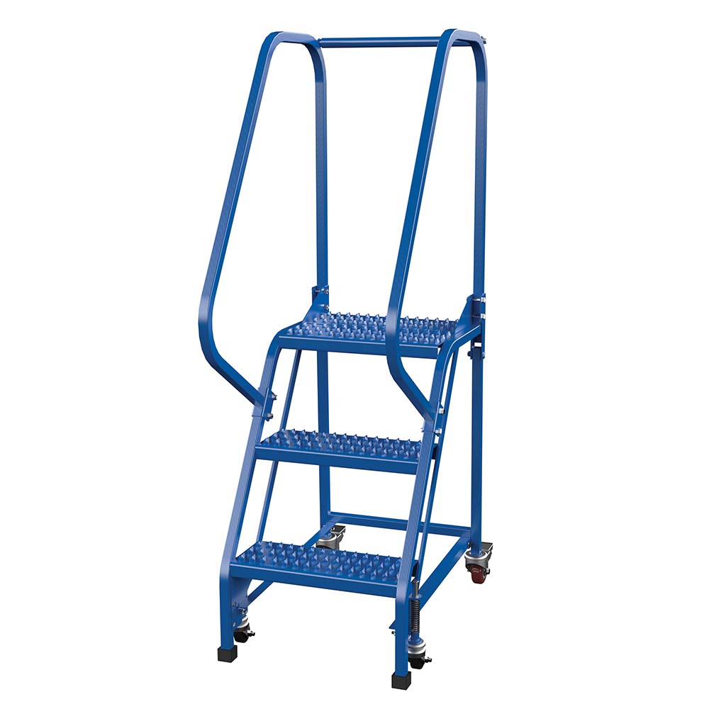 Vestil - Steel Rolling Ladder: Type Type IA, 30" Platform, 3 Step | MSC ...