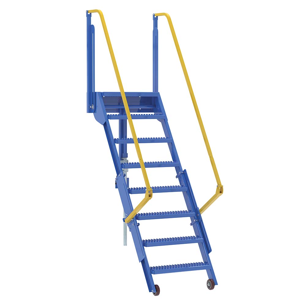 Vestil - Steel Rolling Ladder: Type Not Rated, 350 lb Capacity, 8 Step ...