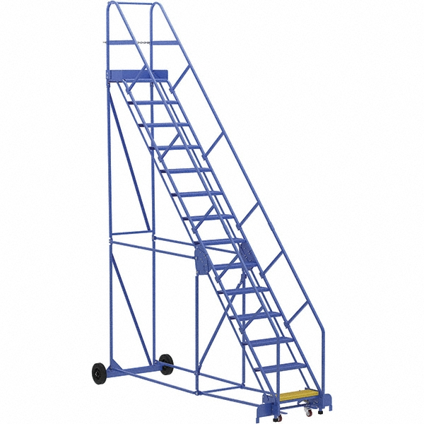 Vestil - Steel Rolling Ladder: Type Type IA, 140" Platform, 350 lb ...