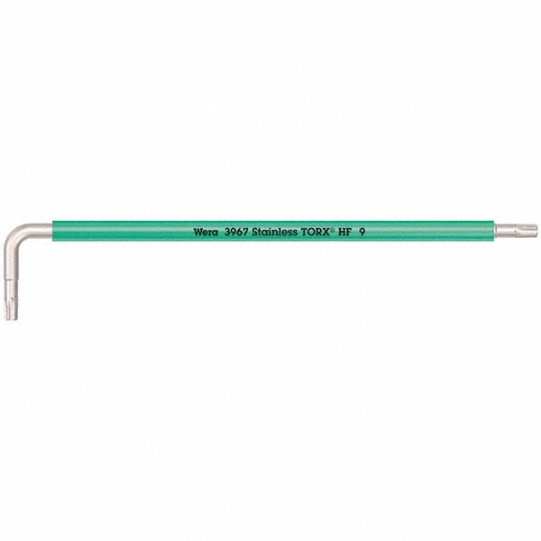 Wera - Torx Key: L-Handle, T9, 4" OAL, Stainless Steel | MSC Direct