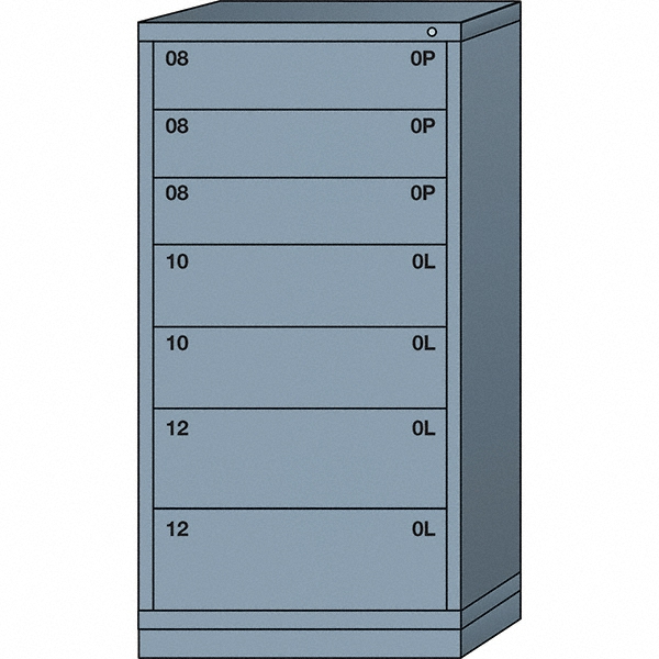 Lyon - Modular Steel Storage Cabinet: 30" Wide, 28-1/4" Deep, 59-1/4 ...