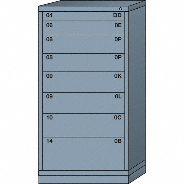 Lyon - Modular Steel Storage Cabinet: 30" Wide, 28-1/4" Deep, 59-1/4 ...