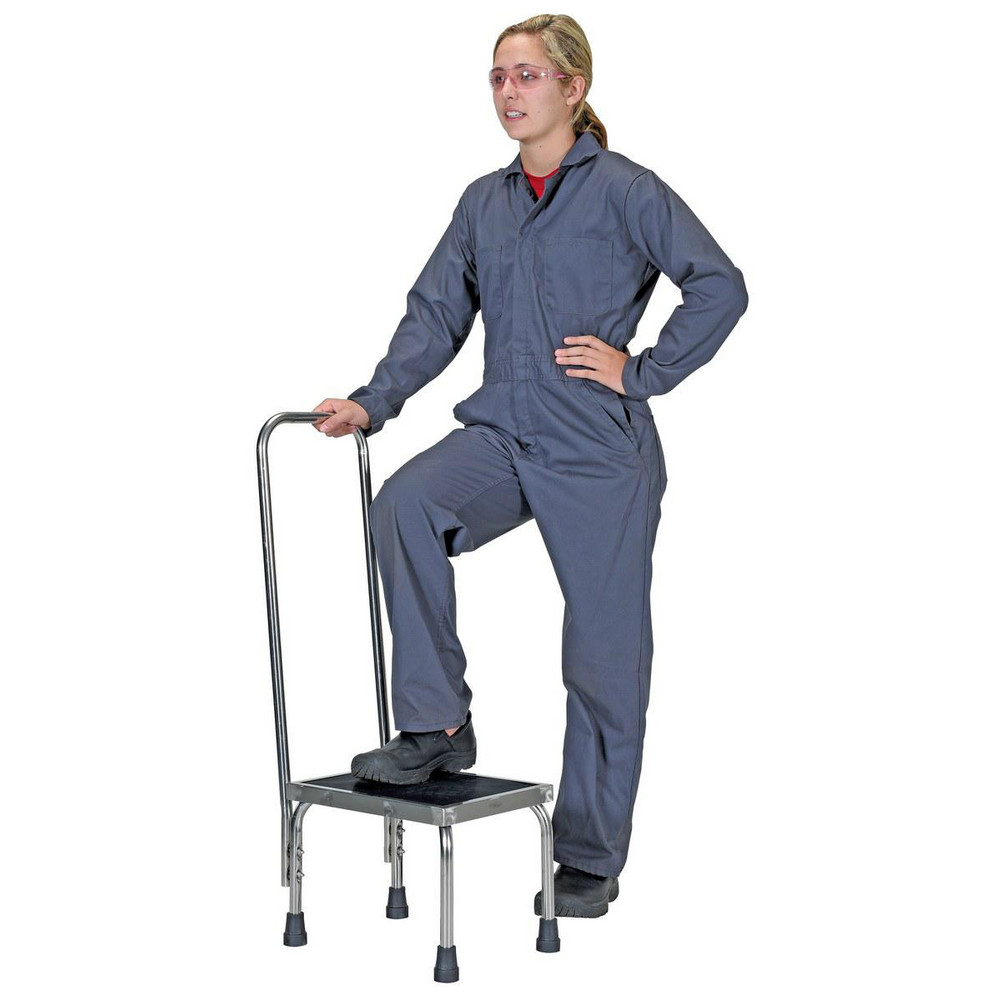 Vestil - Step Stand Stool: 11" OAH, 15" OAW, Stainless Steel | MSC Direct