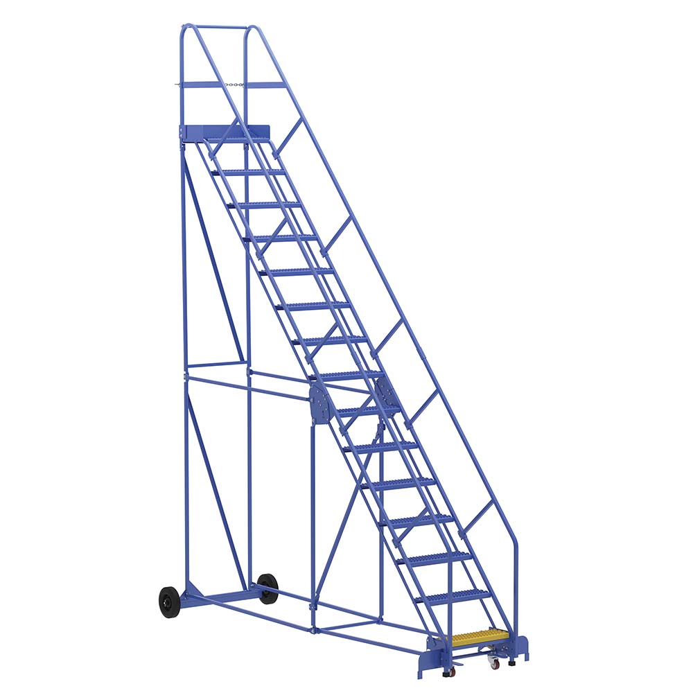 Vestil - Steel Rolling Ladder: Type Type IA, 150" Platform, 350 lb ...