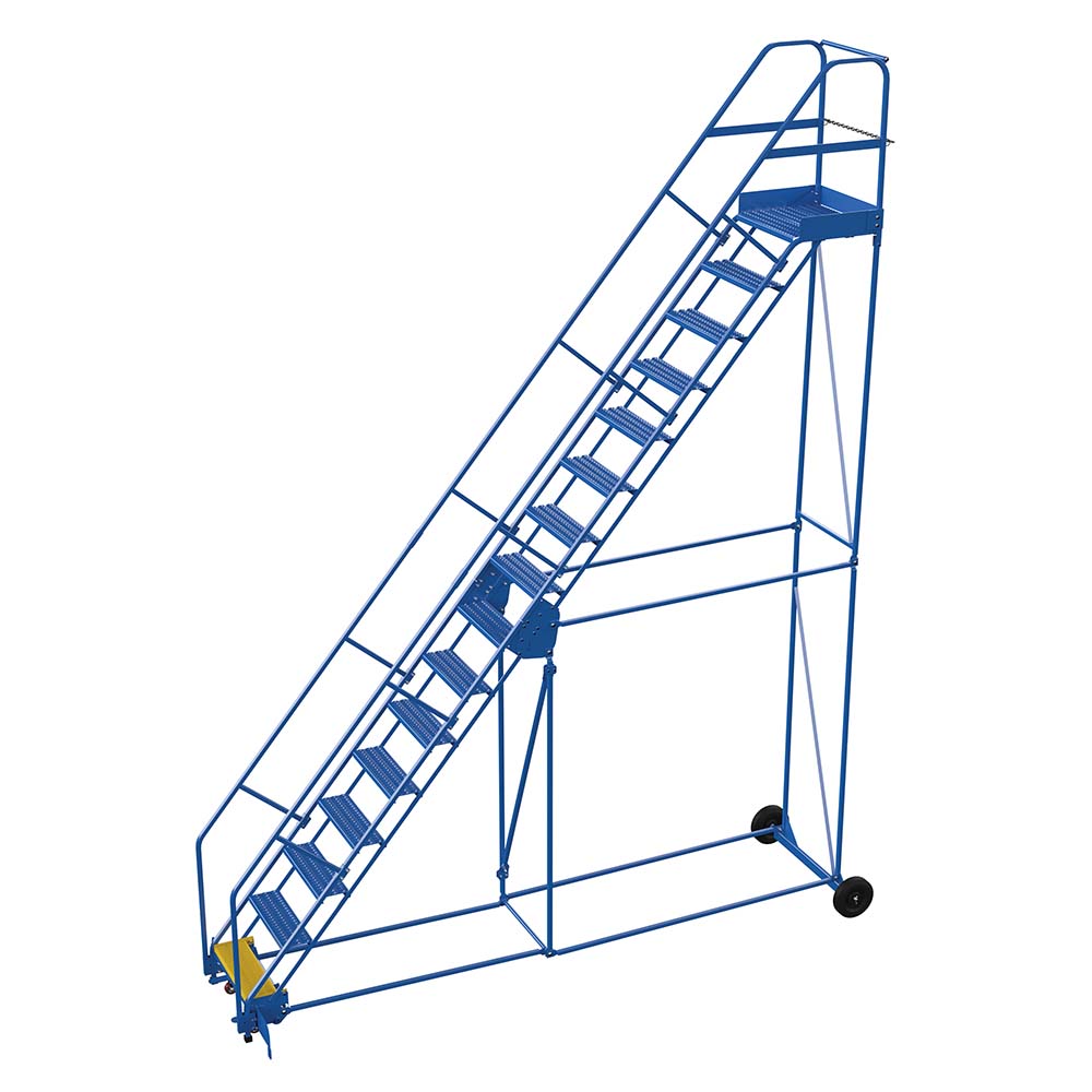 Vestil - Steel Rolling Ladder: Type Type IA, 160" Platform, 350 lb ...
