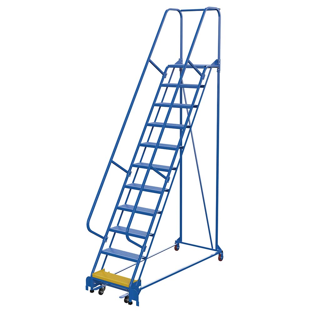 Vestil - Steel Rolling Ladder: Type Type IA, 110" Platform, 11 Step ...