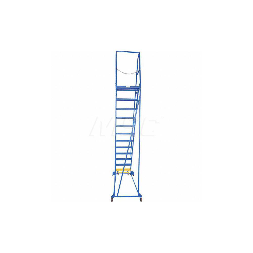 Vestil - Steel Rolling Ladder: Type Type IA, 120" Platform, 12 Step ...