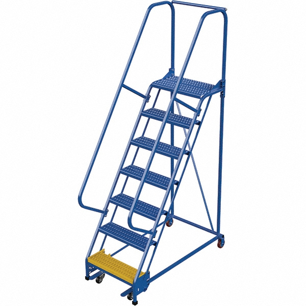 Vestil - Steel Rolling Ladder: Type Type IA, 70" Platform, 7 Step | MSC ...