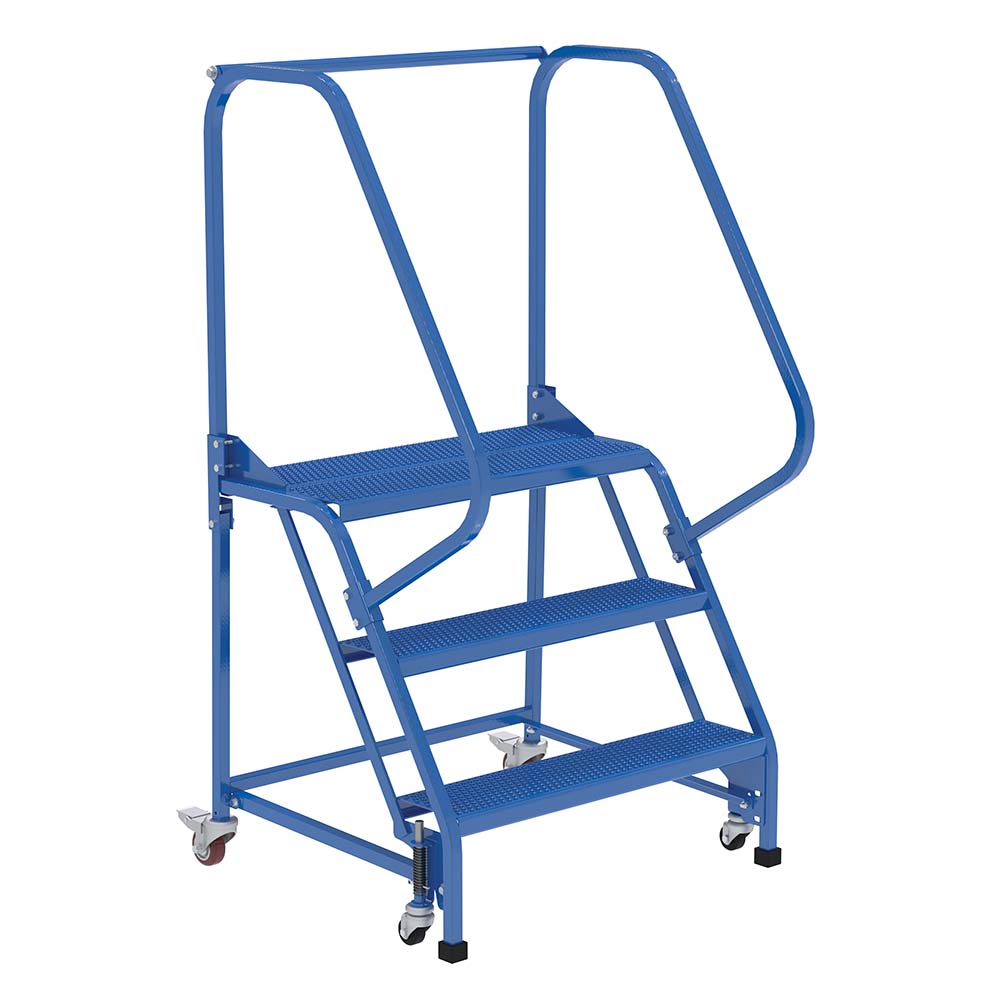 Vestil - Steel Rolling Ladder: Type Type IA, 30" Platform, 3 Step | MSC ...