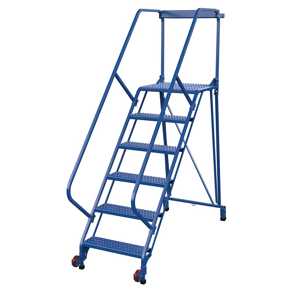 Vestil - Steel Tilt & Roll Rolling Ladder: Type Type IA, 60" Platform ...