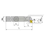 Ceratizit - Indexable Boring Bars; Series: MaxiLock-S ; Minimum Bore Diameter (Decimal Inch): 16 ...