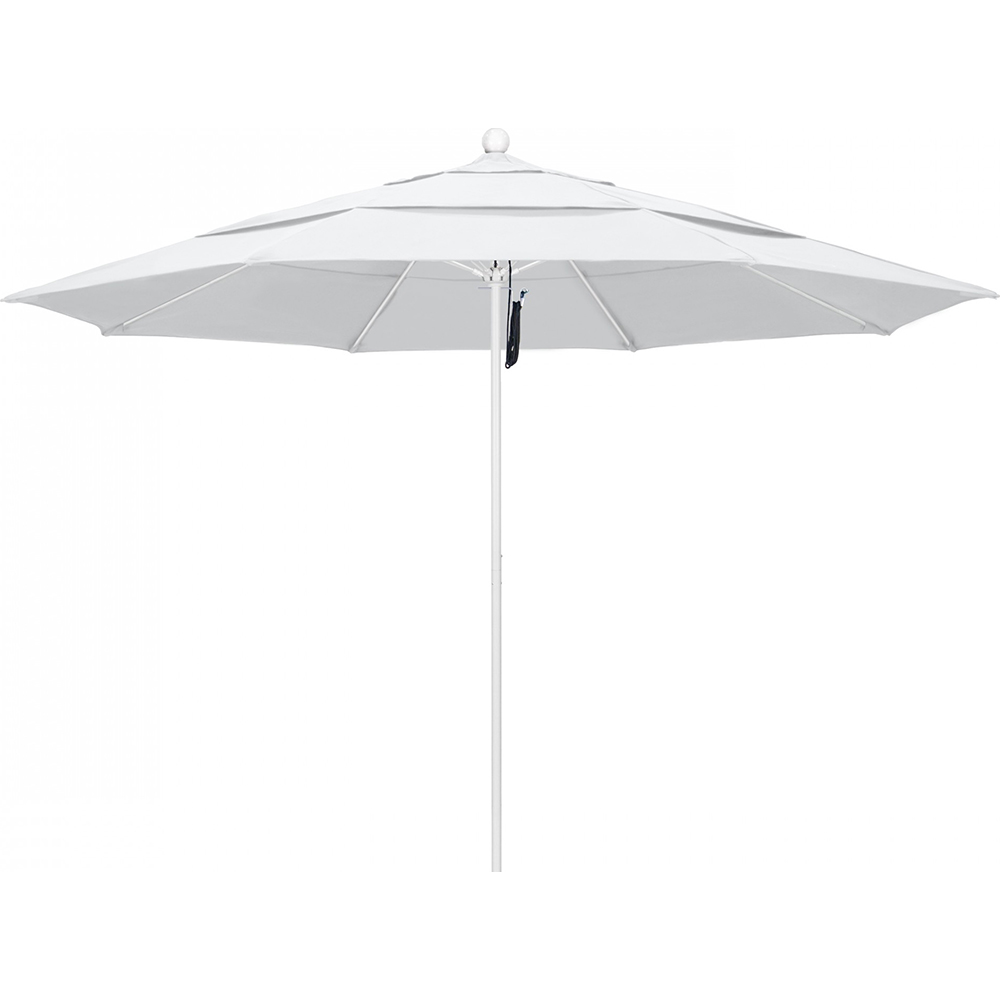 California Umbrella - Patio Umbrella: 132" Dia, 11' High, Solution Dyed ...