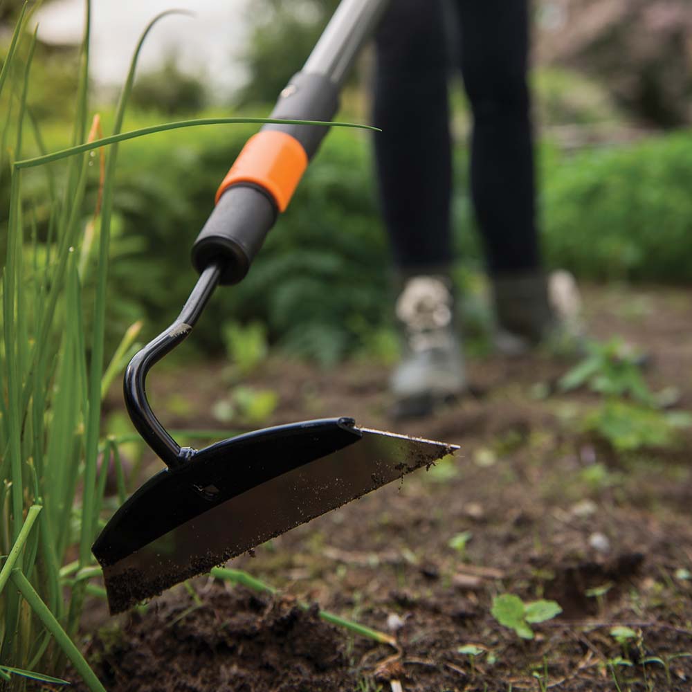 Fiskars - Garden Hoe: 1" High, 7" Wide, Stainless Steel | MSC Direct