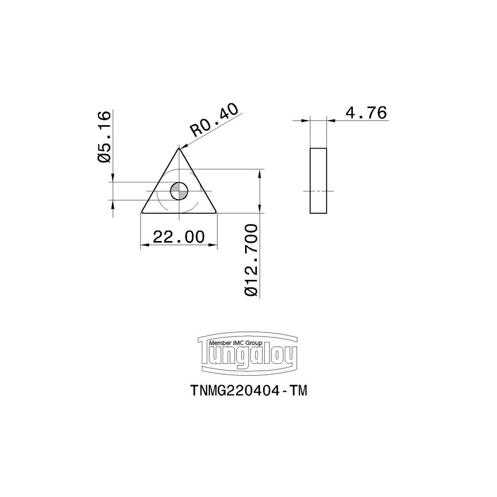 Tungaloy - Turning Insert: TNMG 431 TM T9215, Carbide | MSC Direct