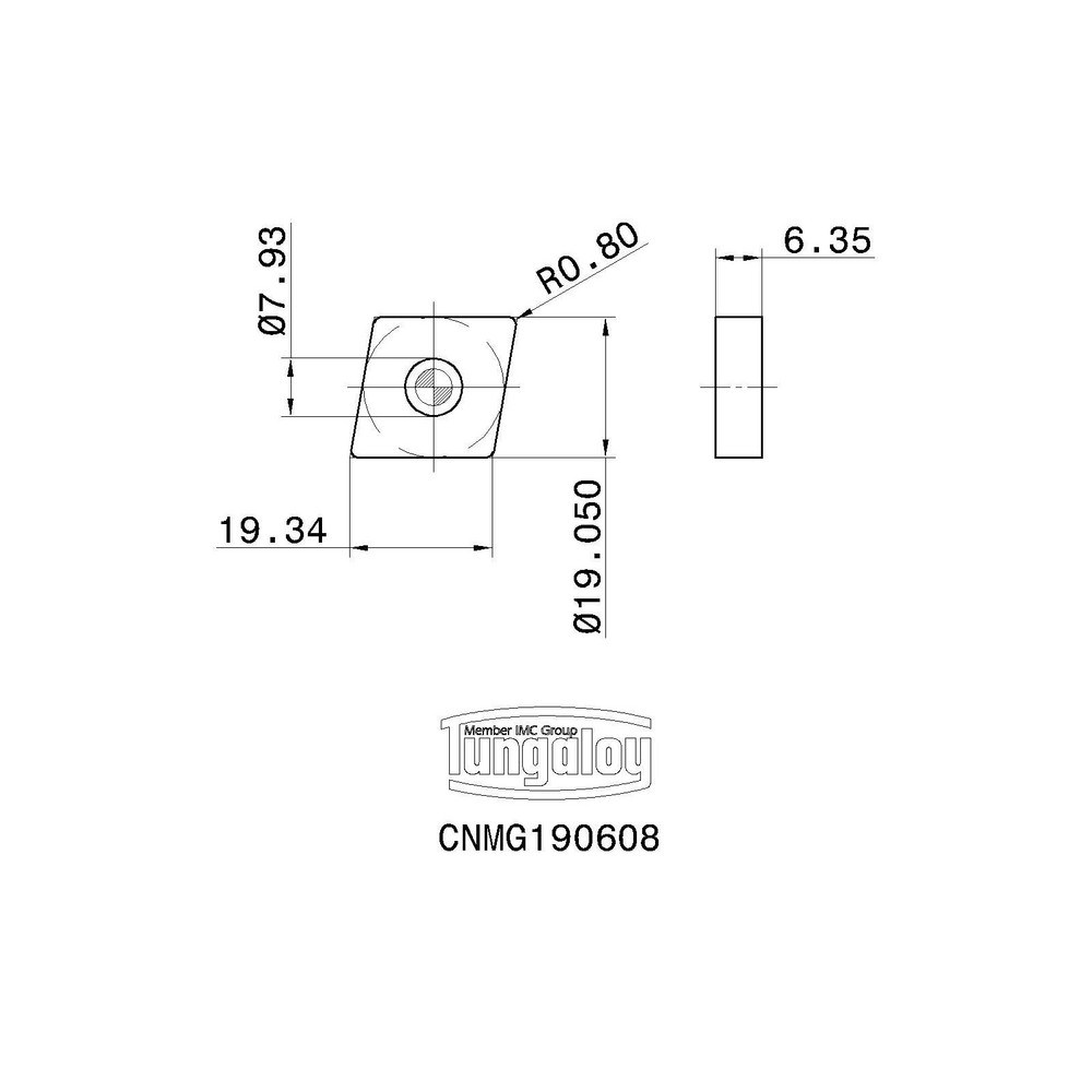 Tungaloy - Turning Insert: CNMG 642 T9215, Carbide | MSC Direct
