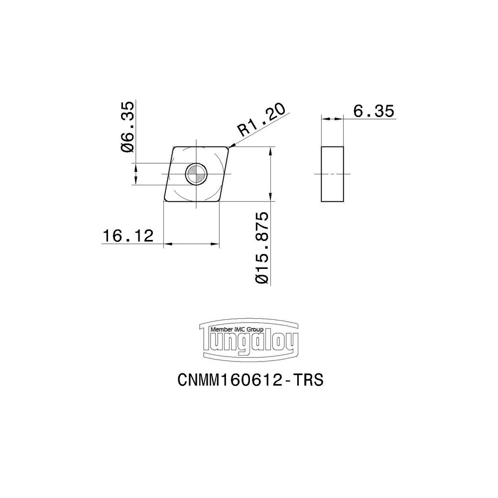 Tungaloy - Turning Insert: CNMM 543 TRS T9215, Carbide | MSC Direct