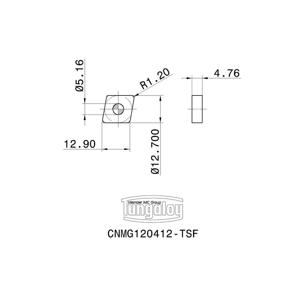 Tungaloy - Turning Insert: CNMG 433 TSF T9225, Carbide | MSC Direct