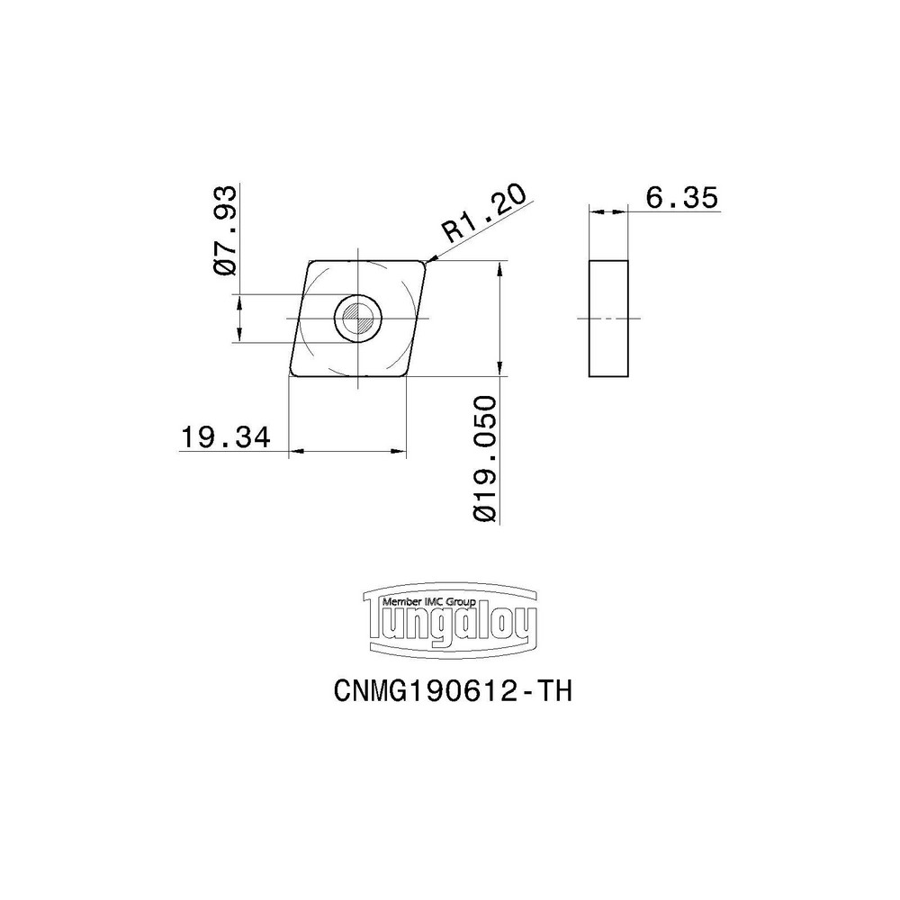 Tungaloy - Turning Insert: CNMG 643 TH T9225, Carbide | MSC Direct