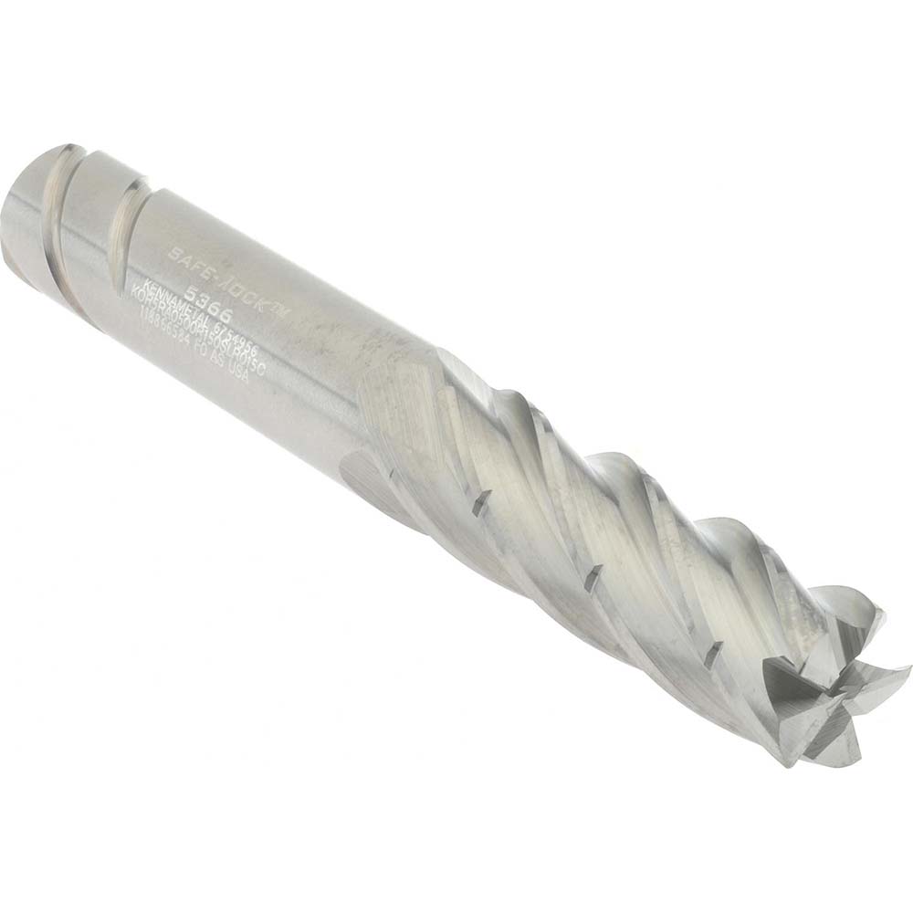 Kennametal - Corner Radius End Mill: 1/2" Dia, 1-1/2" LOC, 0.0150 ...