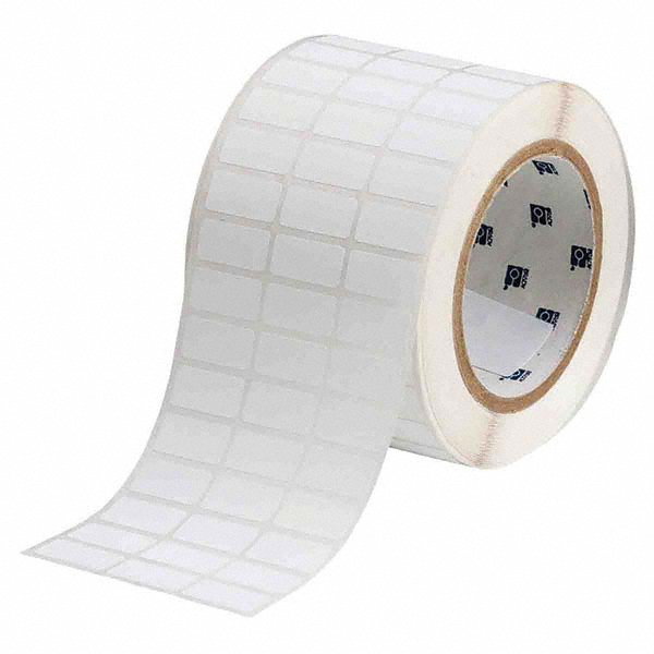 Brady - Label Maker Label: White, Polyester, 10,000 per Roll | MSC Direct