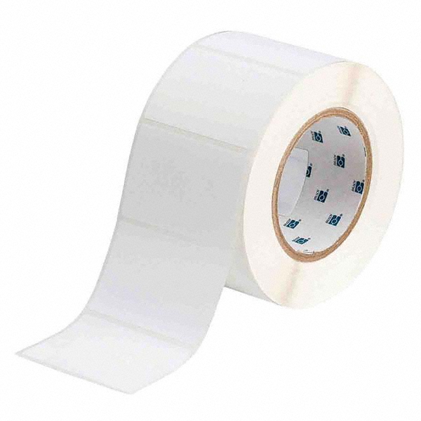 Brady - Label Maker Label: White, Polyester, 1,000 per Roll | MSC Direct