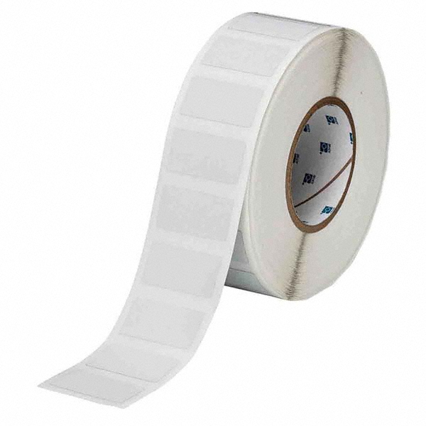 Brady - Label Maker Label: Silver, Metallized Polyester, 2,000 per Roll ...