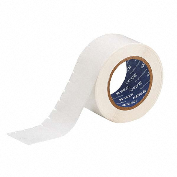 Brady - Label Maker Label: Clear & White, Polyester, 1/2" OAW, 3,000 ...