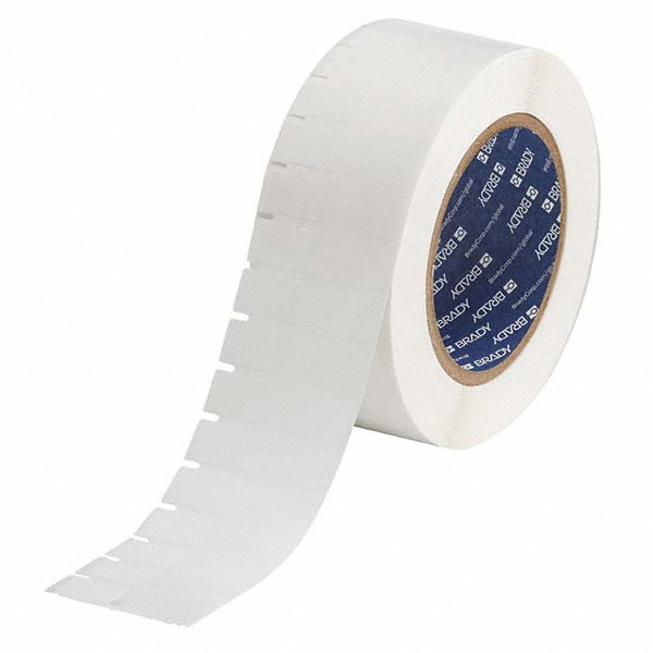 Brady - Label Maker Label: Clear & White, Polyester, 1/2" OAW, 3,000 ...