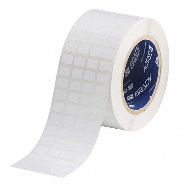 Brady - Label Maker Label: White, Polyester, 1/2" OAW, 10,000 per Roll ...