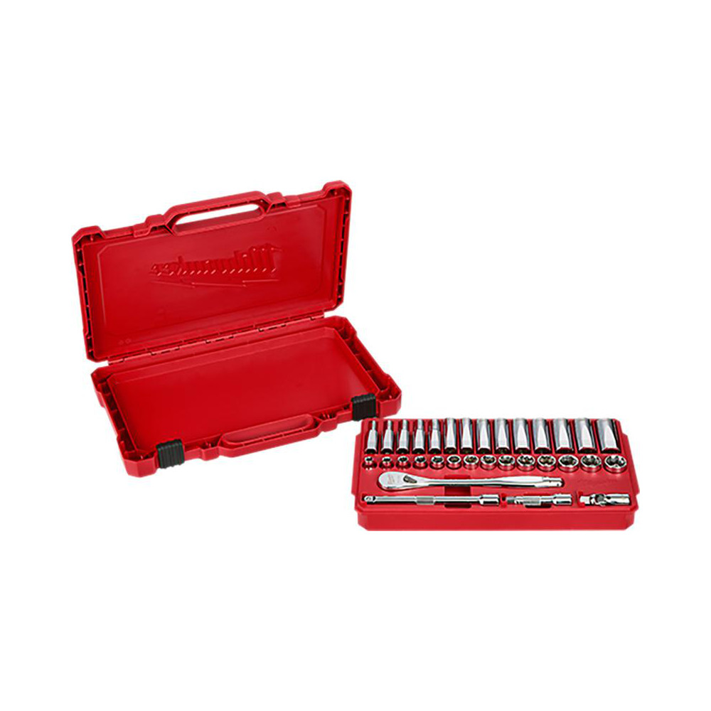 Milwaukee Tool - 32 Pc. 3/8" Drive Metric Ratchet & Socket Set | MSC Direct